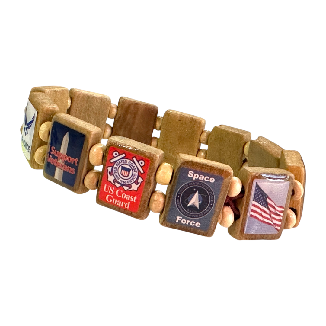 American Veteran (12 tile) Fundraiser Promotional Bracelet – Wrist ...